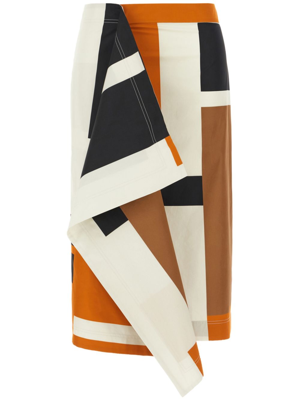 FENDI FENDI FF Puzzle-Print Midi Skirt