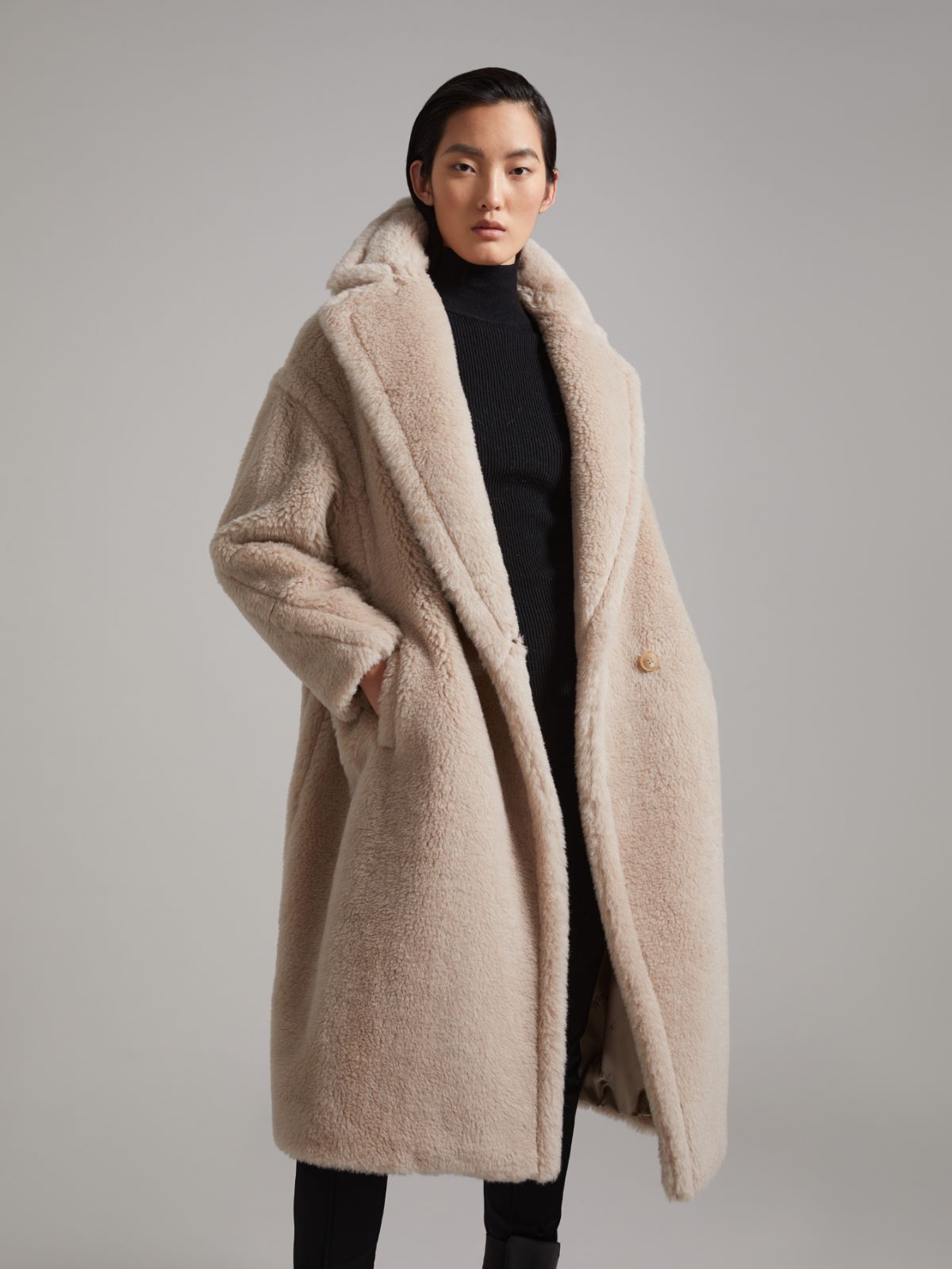 Max Mara Teddy Bear Icon Coat - Sand | Editorialist