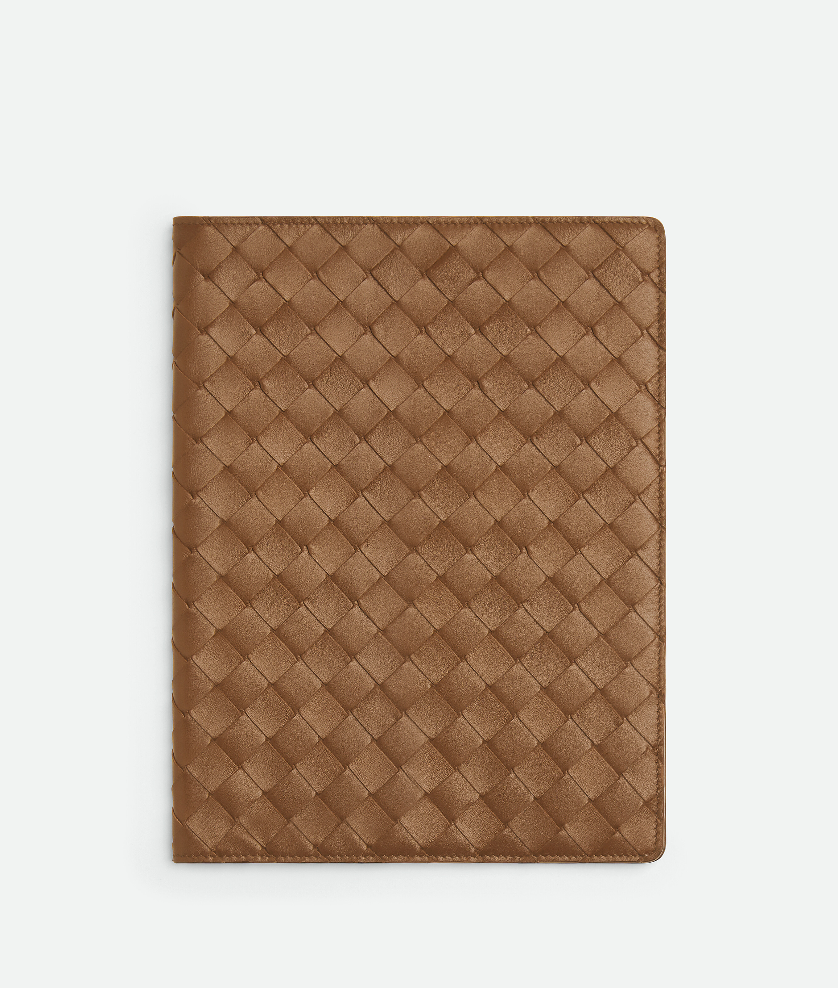 Bottega Veneta Large Intrecciato Notebook Cover - Teak | Editorialist