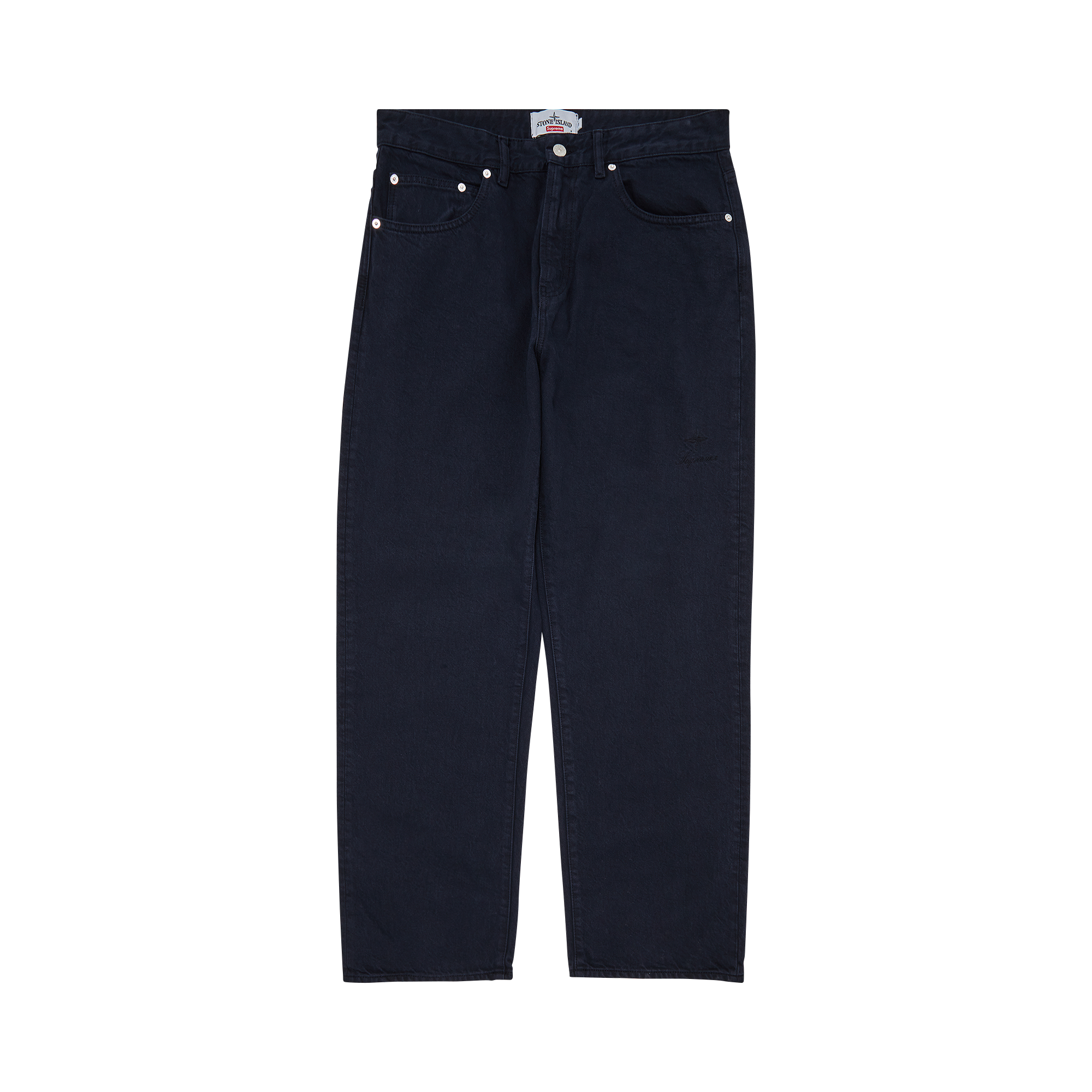 Supreme Stone Washed Slim Jean In Black | Editorialist