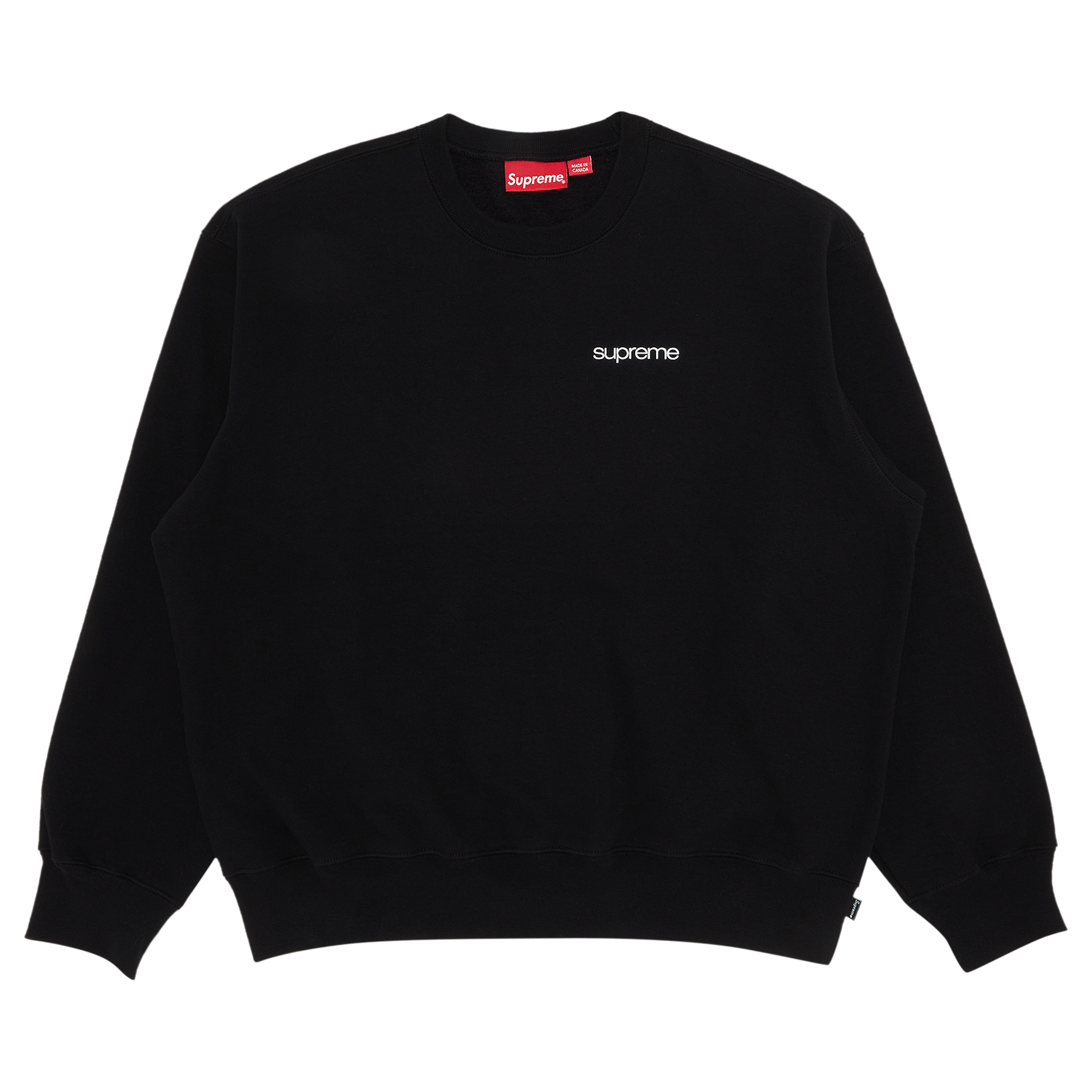 Supreme Small Box Raglan Crewneck - Black | Editorialist