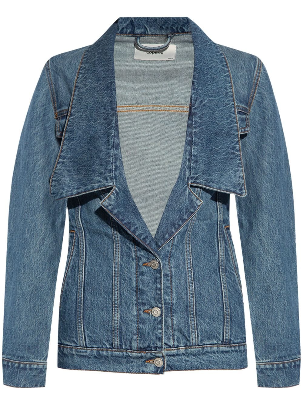 COPERNI Coperni Wide-Collar Denim Jacket