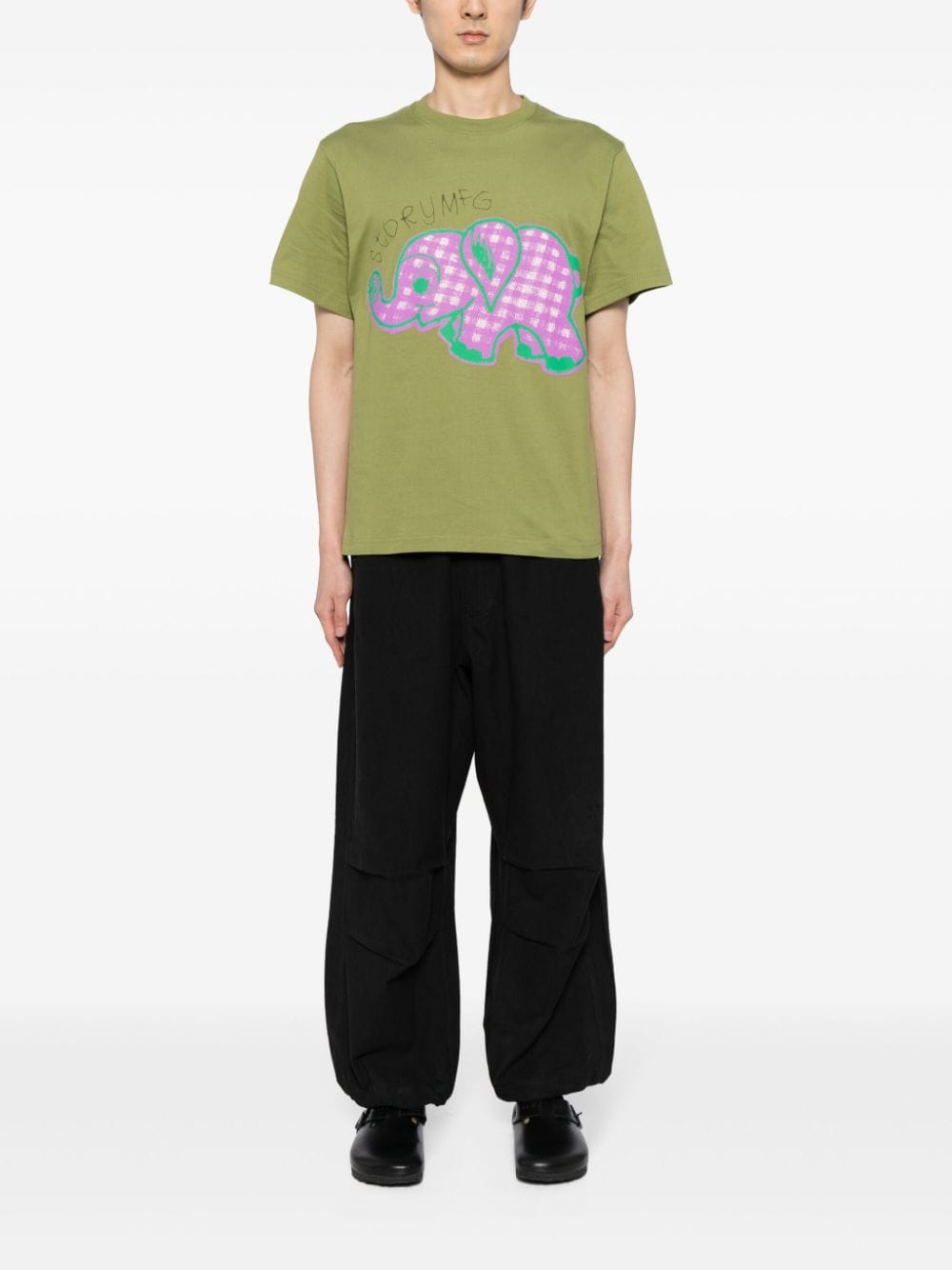 STORY MFG. STORY mfg. Organic Cotton Straight Trousers