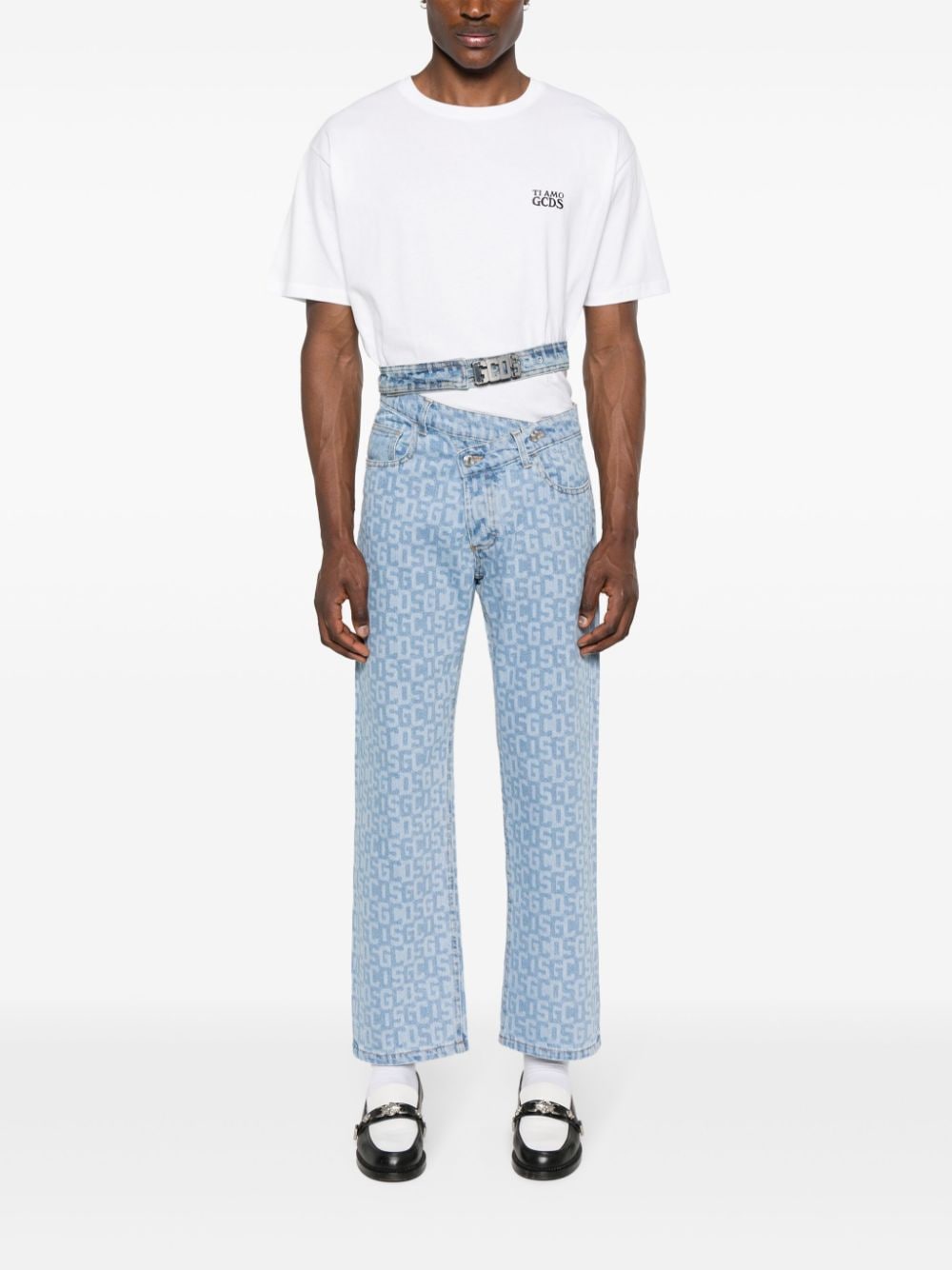 GCDS GCDS Logo-Print Jeans