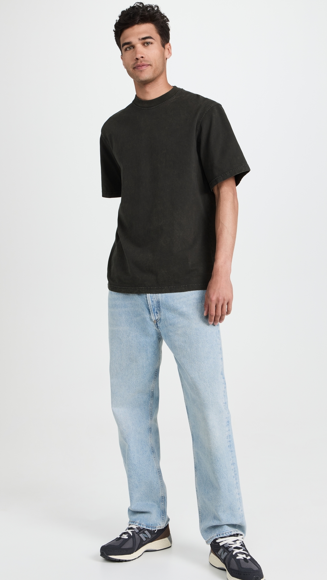 AGOLDE Asha Mock Neck Tee