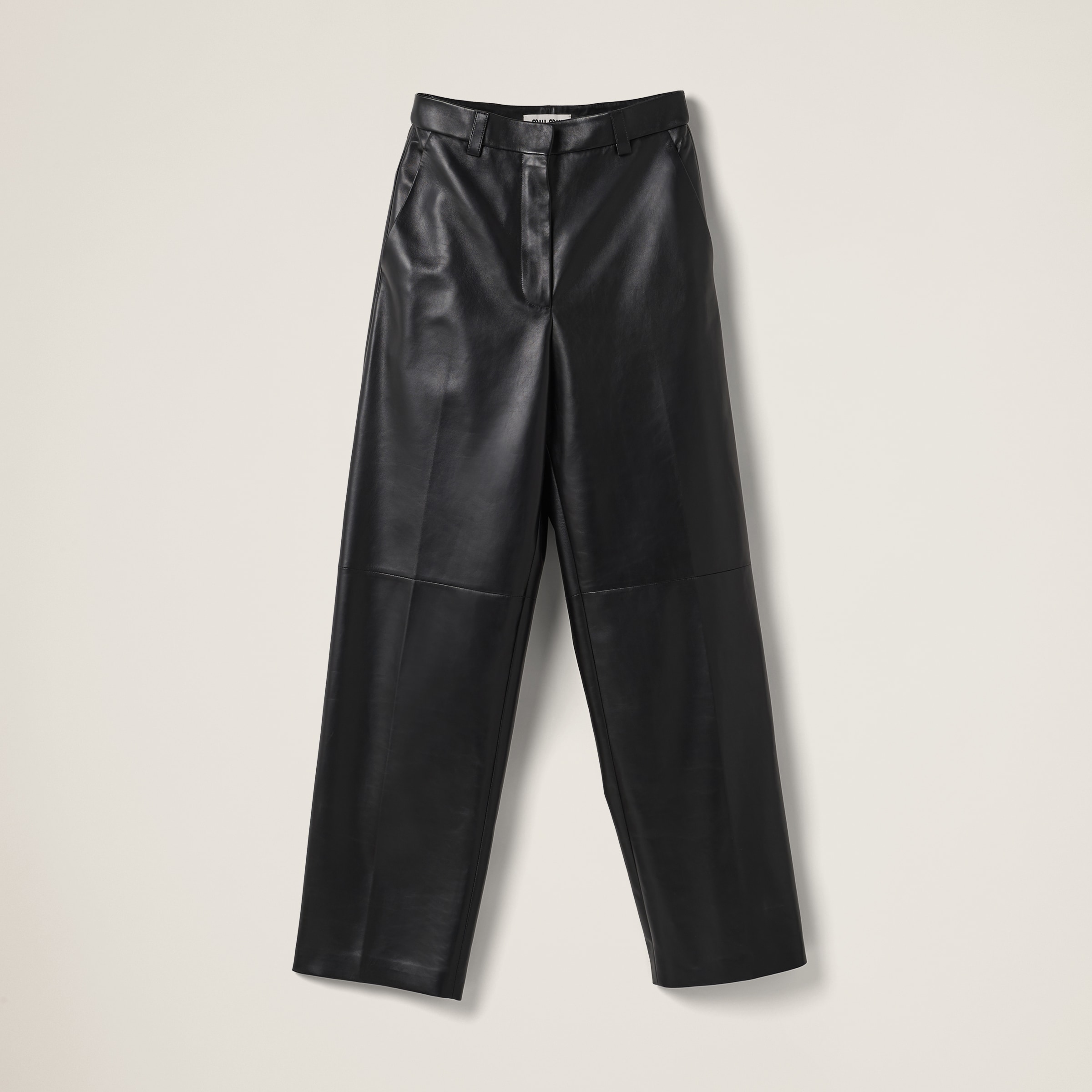 Miu Miu Nappa Leather Pants - Black | Editorialist