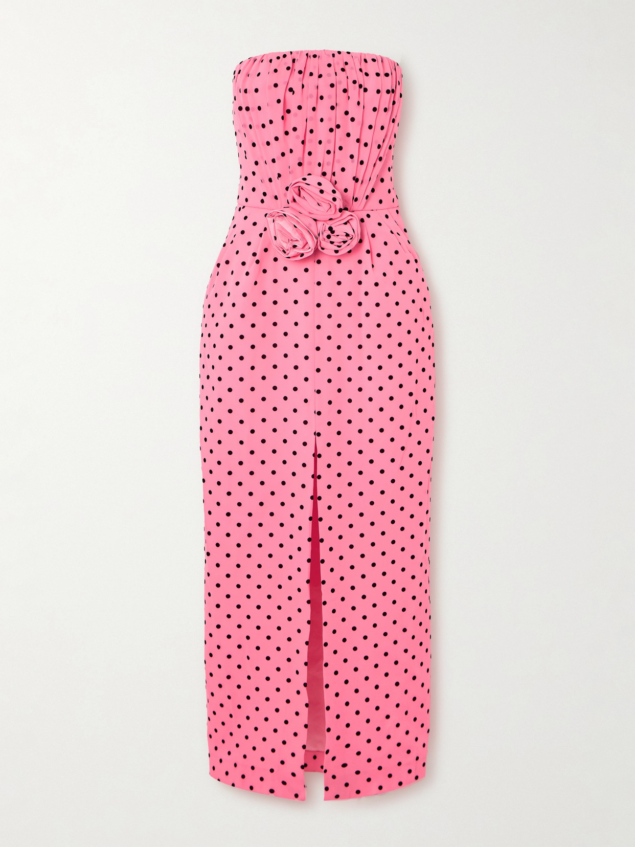 alessandra rich pink polka dot dress Alessandra Rich, Bow-detail polka-dot silk maxi dress, Women, Pink, US 0, Dresses