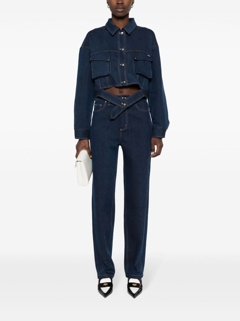 ROTATE BY BIRGER CHRISTENSEN ROTATE BIRGER CHRISTENSEN Straight-Leg Jeans
