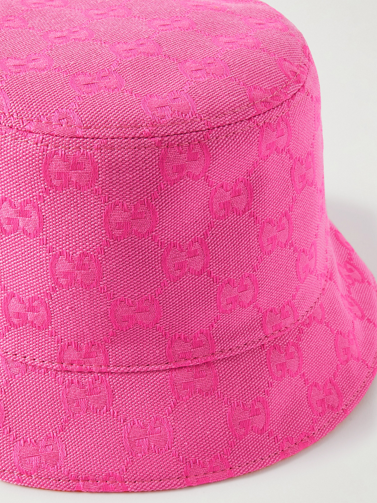 Gucci Fedora Reversible Cotton-Blend Canvas-Jacquard Bucket 