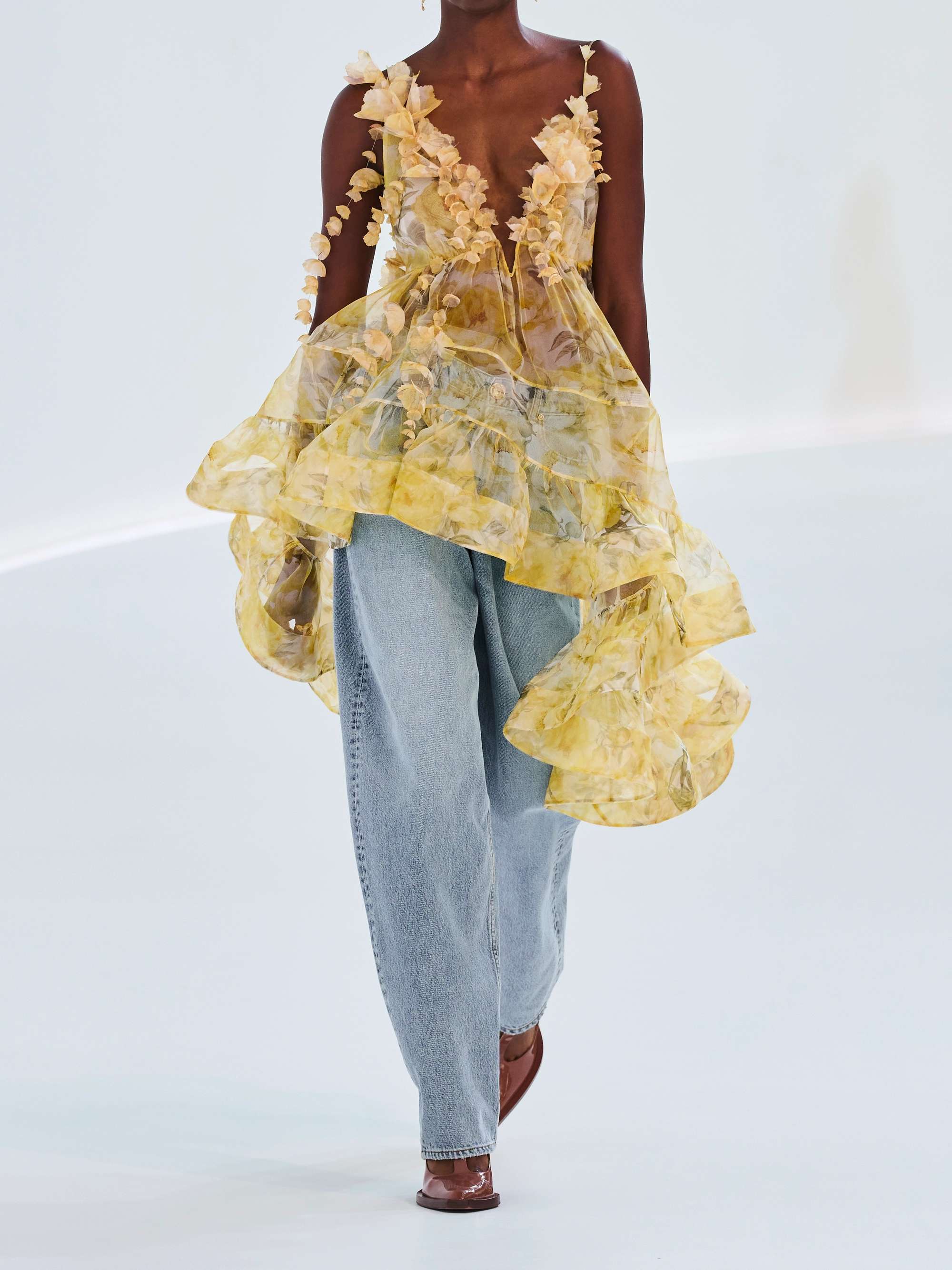 Zimmermann Harmony AppliquD Mini Dress - Yellow - 55% Off | Editorialist