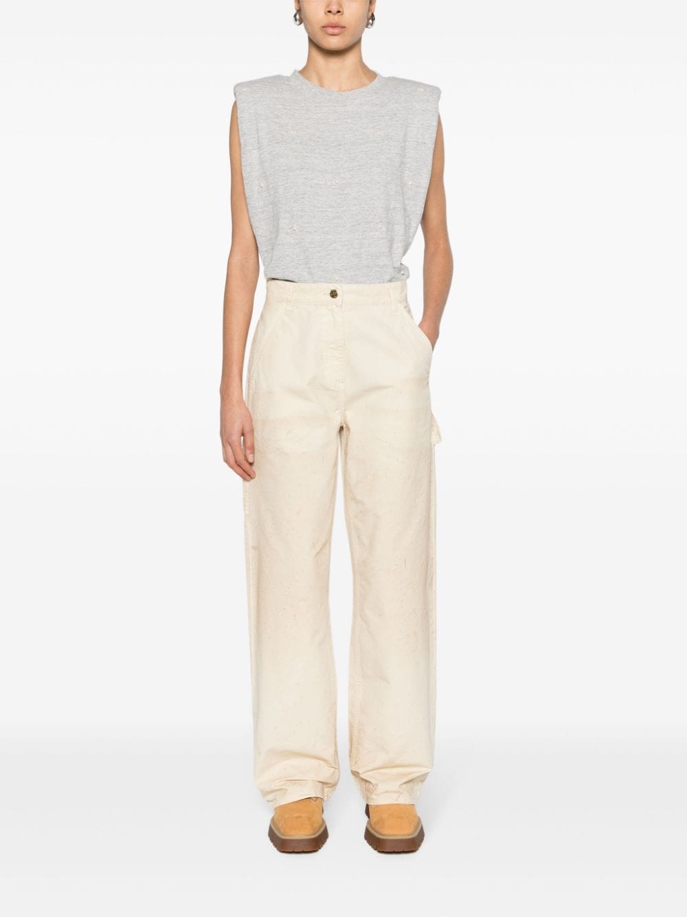 GOLDEN GOOSE Golden Goose High-Waist Wide-Leg Trousers