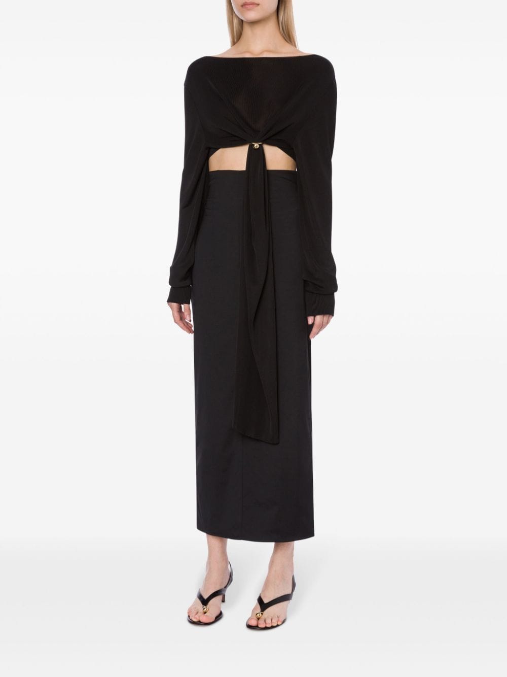 PHILOSOPHY DI LORENZO SERAFINI Philosophy Di Lorenzo Serafini Gathered-Detailing Crop Top