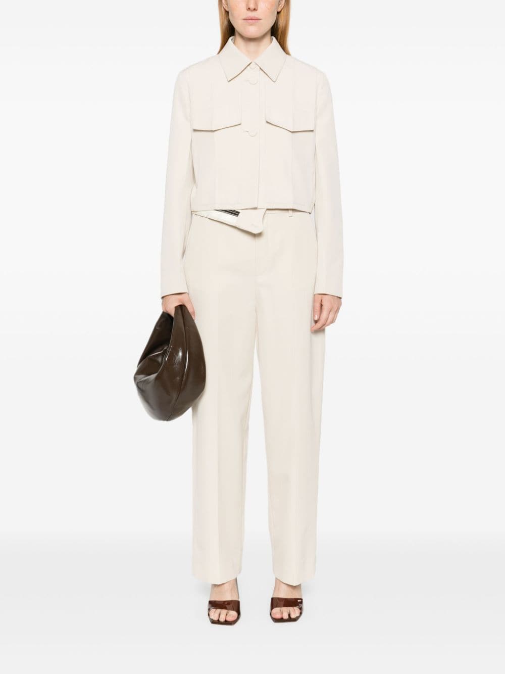 FENDI FENDI Twill Cropped Jacket