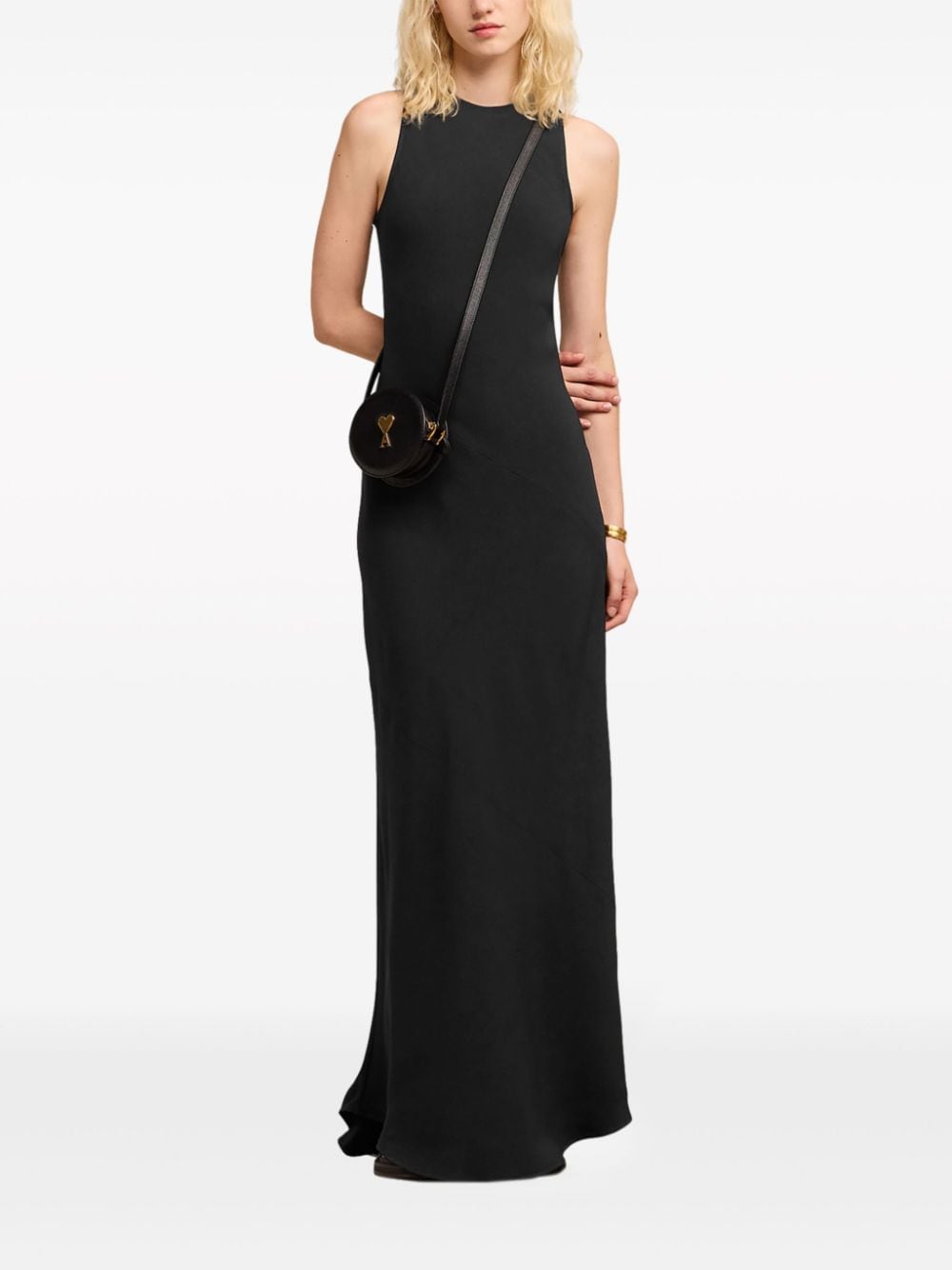 AMI AMI Paris Bias-Cut Maxi Dress