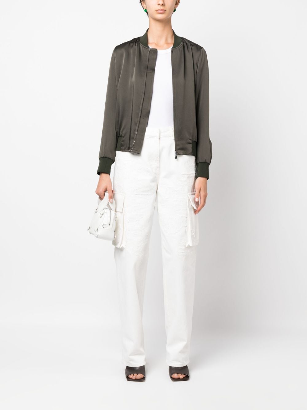 GIVENCHY Givenchy Distressed Straight-Leg Cargo Jeans