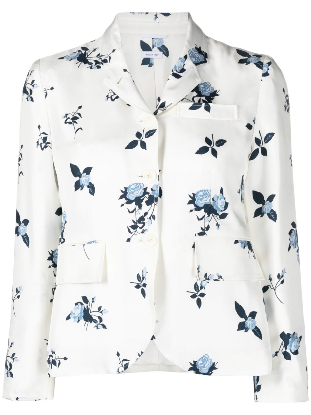 THOM BROWNE Thom Browne Floral-Print Silk Blazer