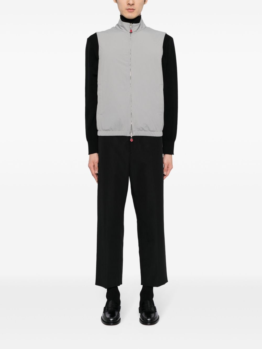 KITON zip-up reversible gilet