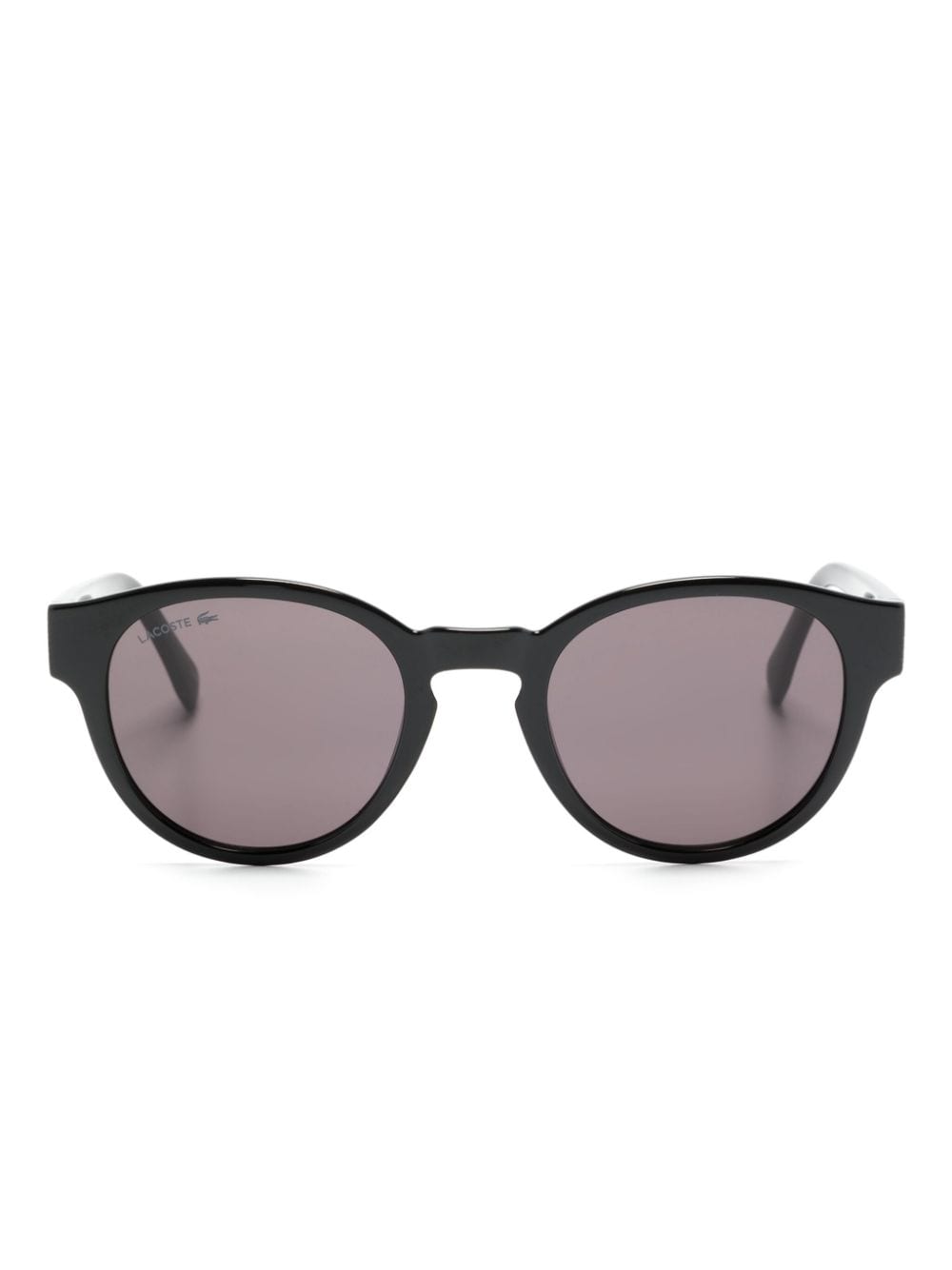 Buy Lacoste Logo-engraved Round-frame Sunglasses - Black At  display picture 1