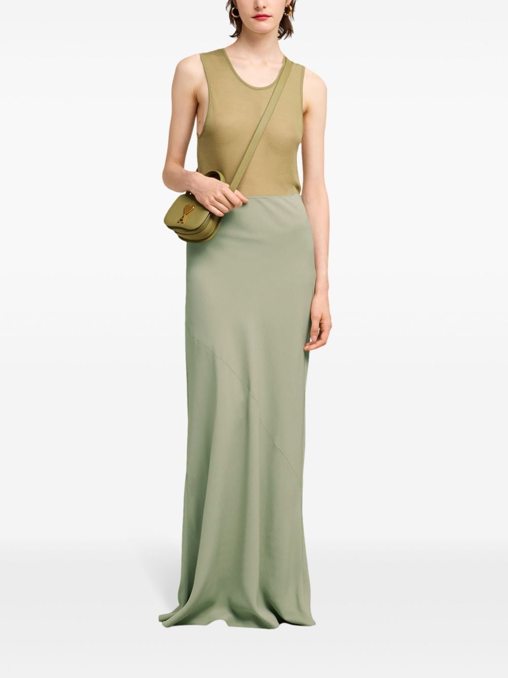 AMI AMI Paris Bias-Cut Maxi Skirt