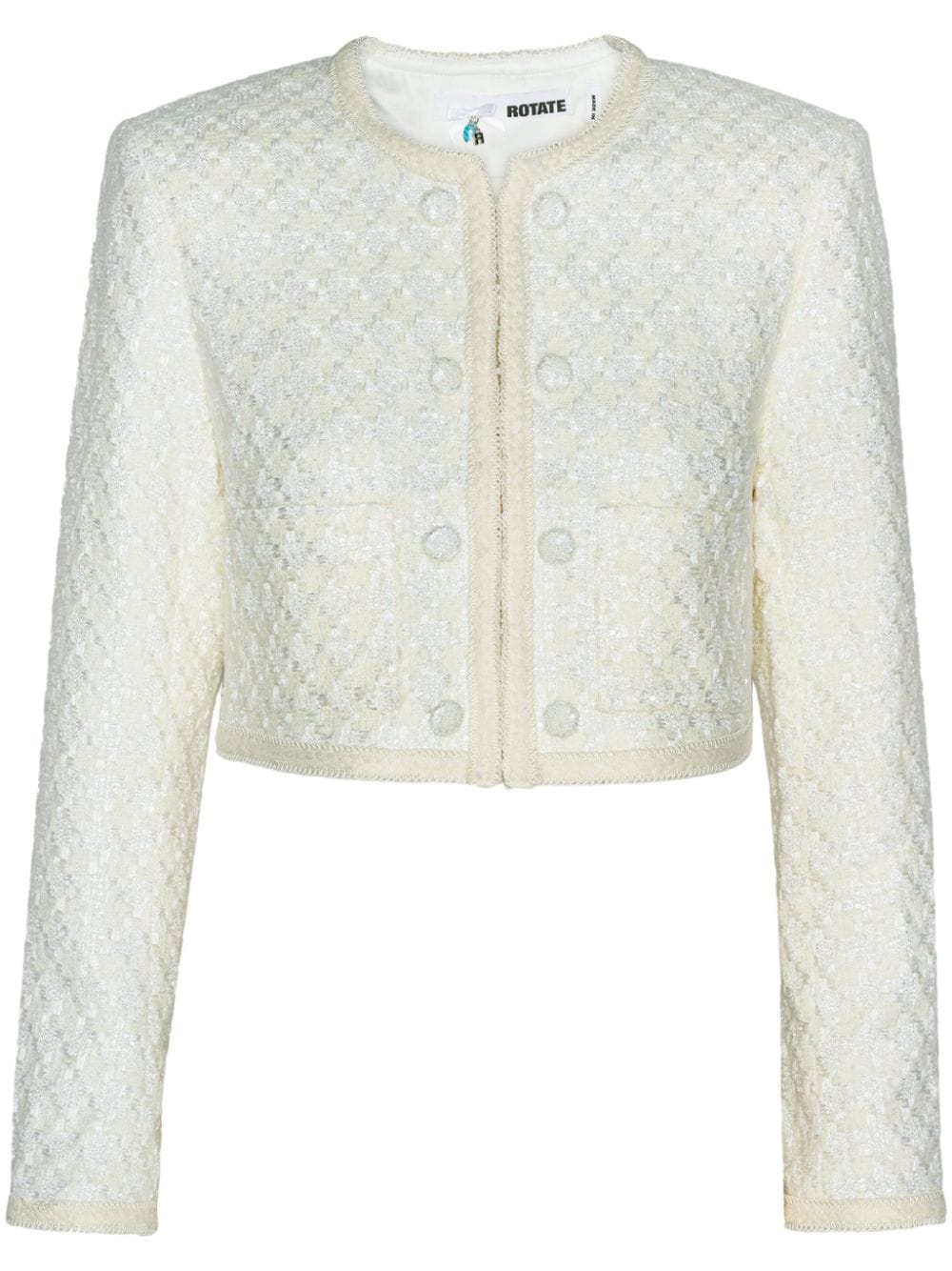 ROTATE BY BIRGER CHRISTENSEN ROTATE BIRGER CHRISTENSEN Bouclé Cropped Jacket