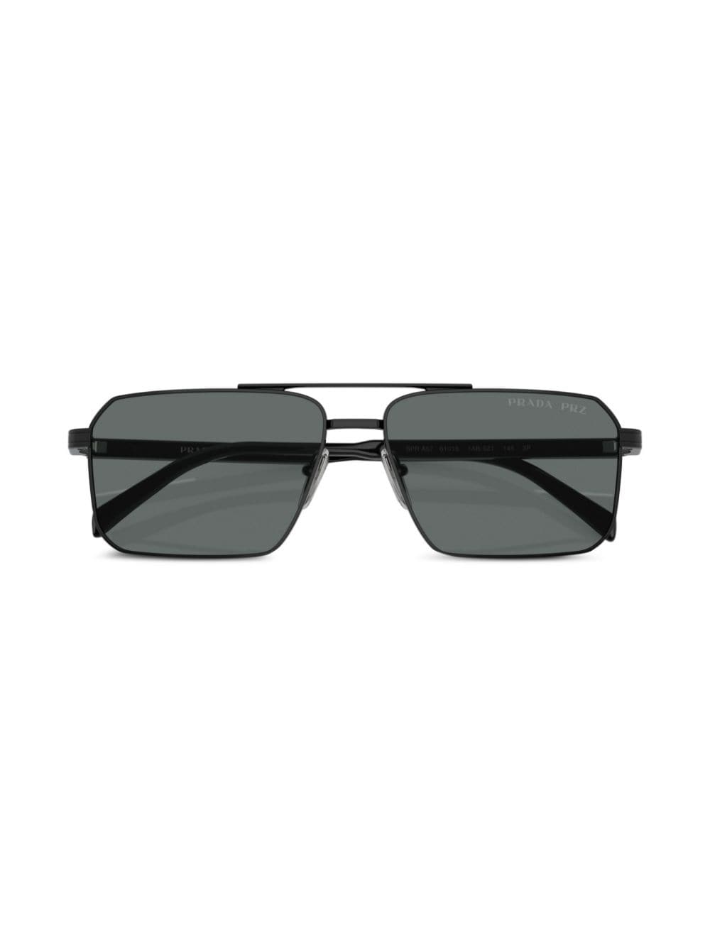 Prada Double-Bridge Rectangle-Frame Sunglasses - Black  display picture 1