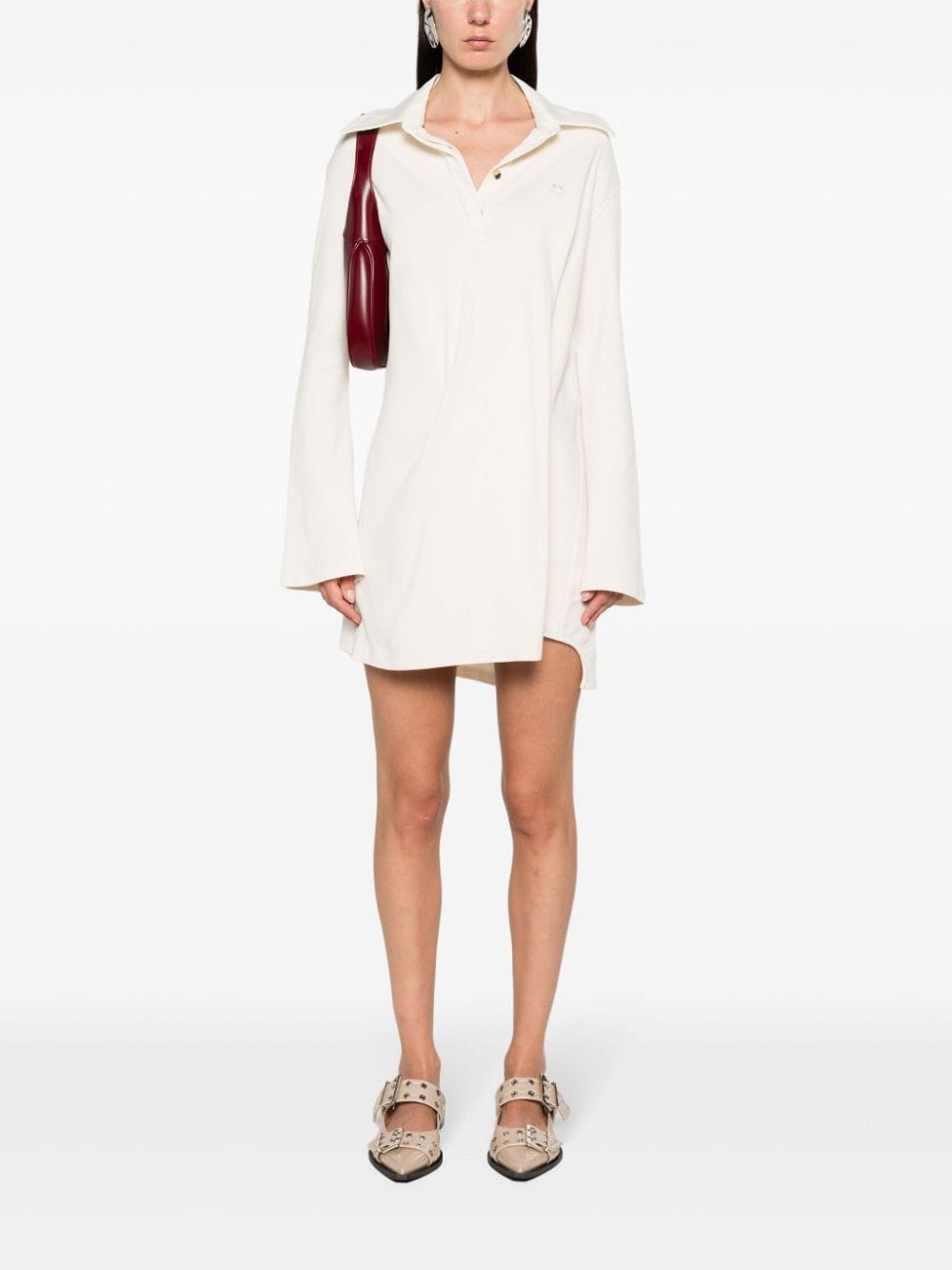 COURREGES Courrèges Twist-Detail Polo Dress