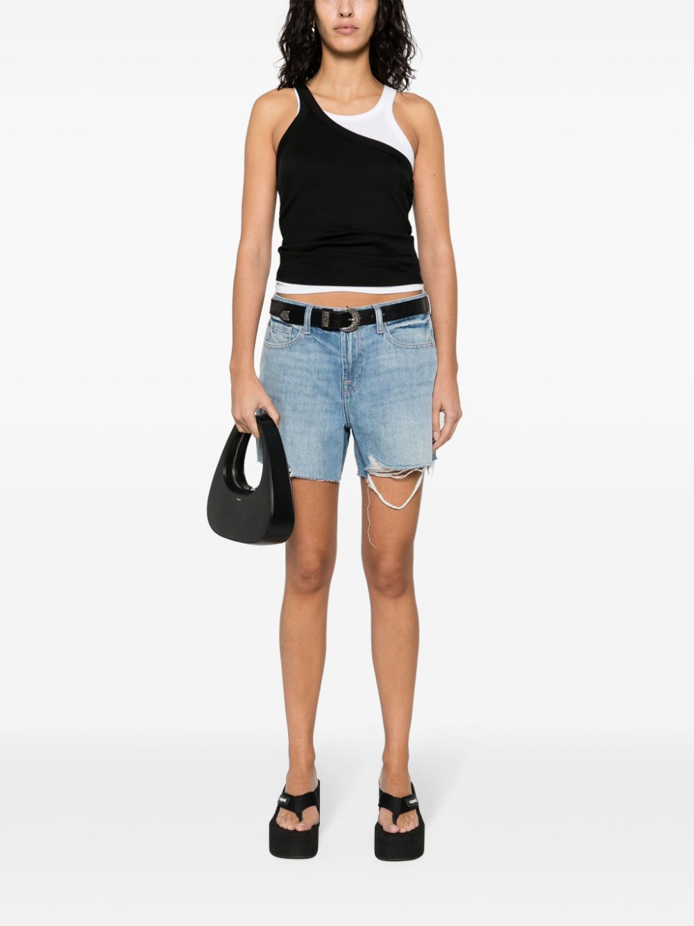 7 FOR ALL MANKIND 7 For All Mankind Distressed Denim Shorts
