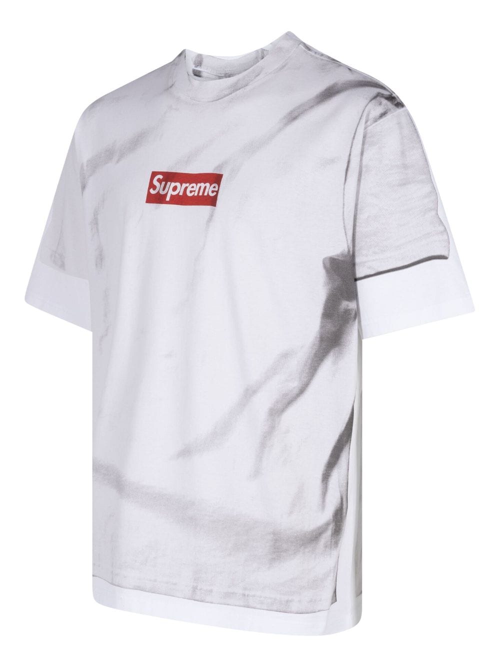 Supreme X Mm6 Maison Margiela Box Logo T-Shirt - White | Editorialist