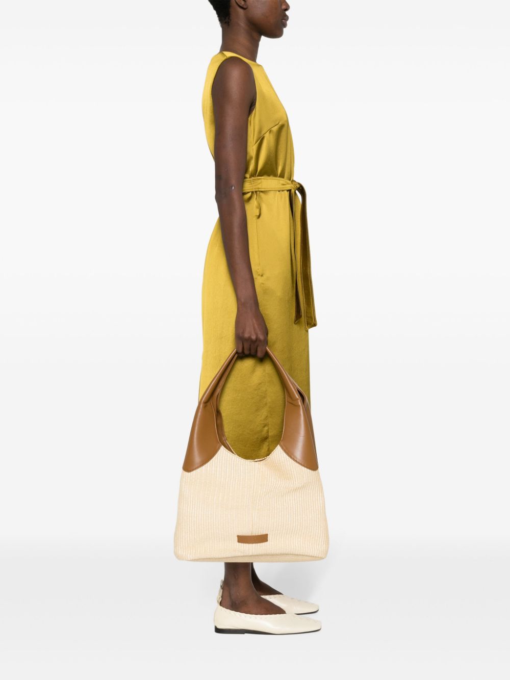 THEMOIRE Themoirè Ninfa Straw Shoulder Bag