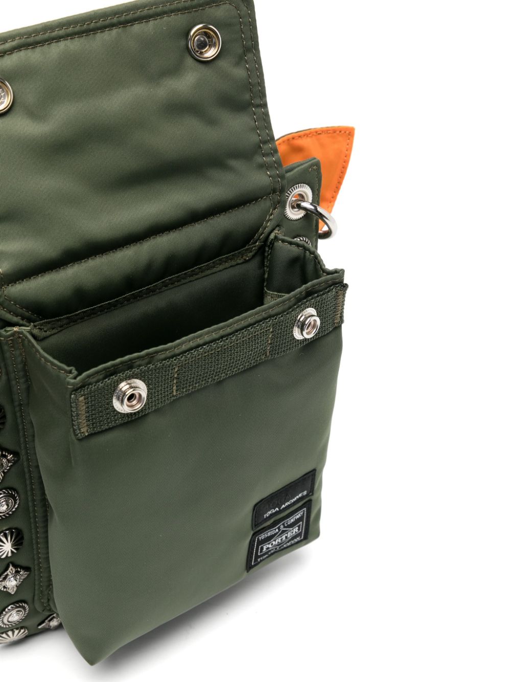 Toga X Porter Stud-Embellishment Shoulder Bag In Green - 30% Off