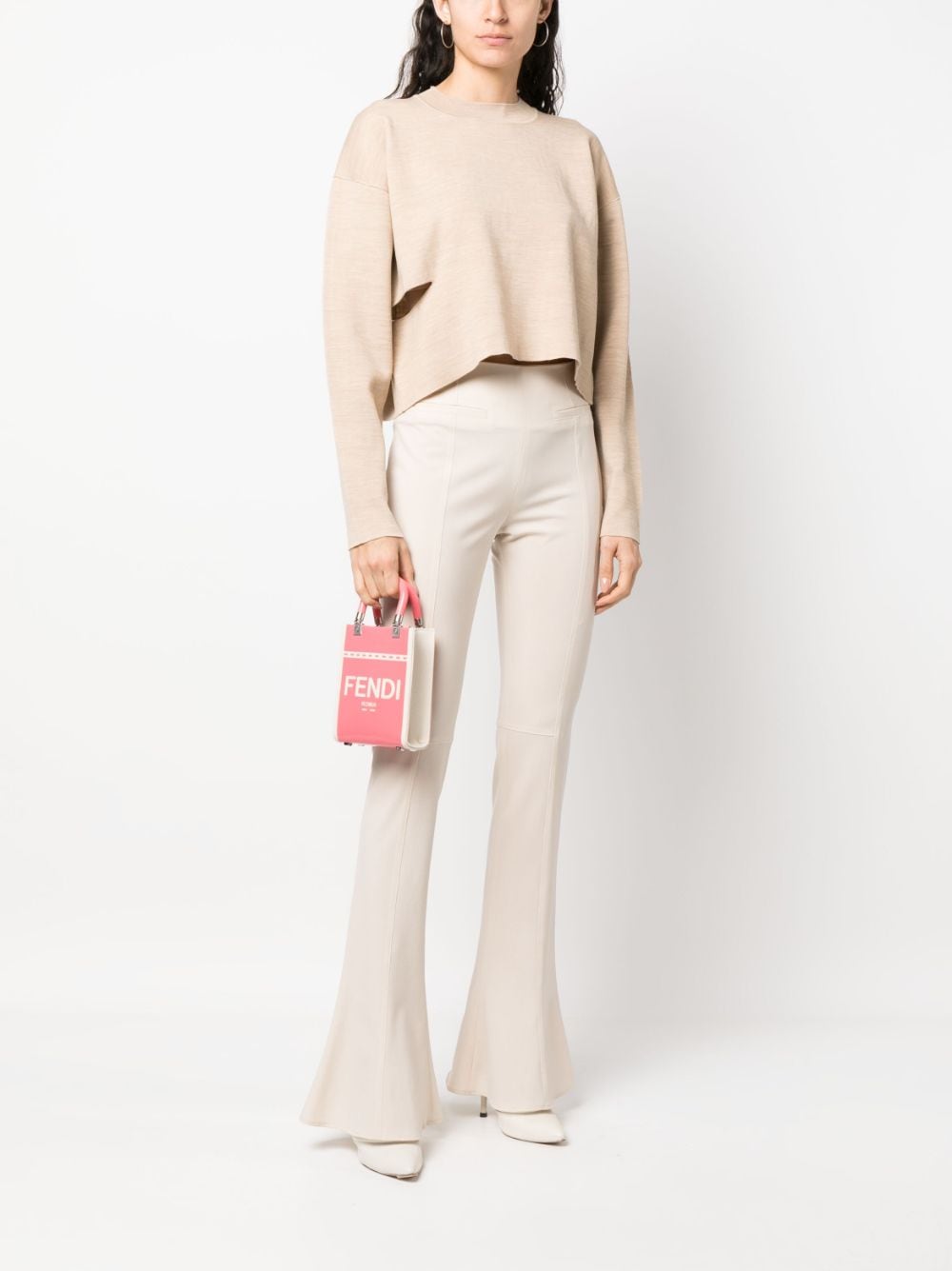 FENDI FENDI logo-print shoulder bag