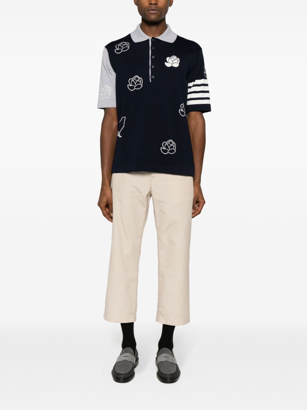THOM BROWNE Typewriter Cloth Straight Trousers