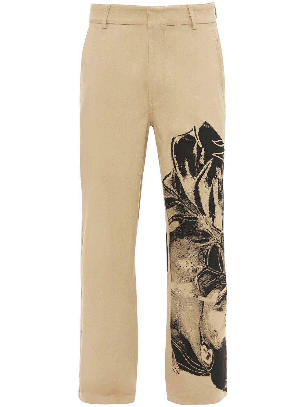 JW ANDERSON Graphic Print Straight-Leg Trousers