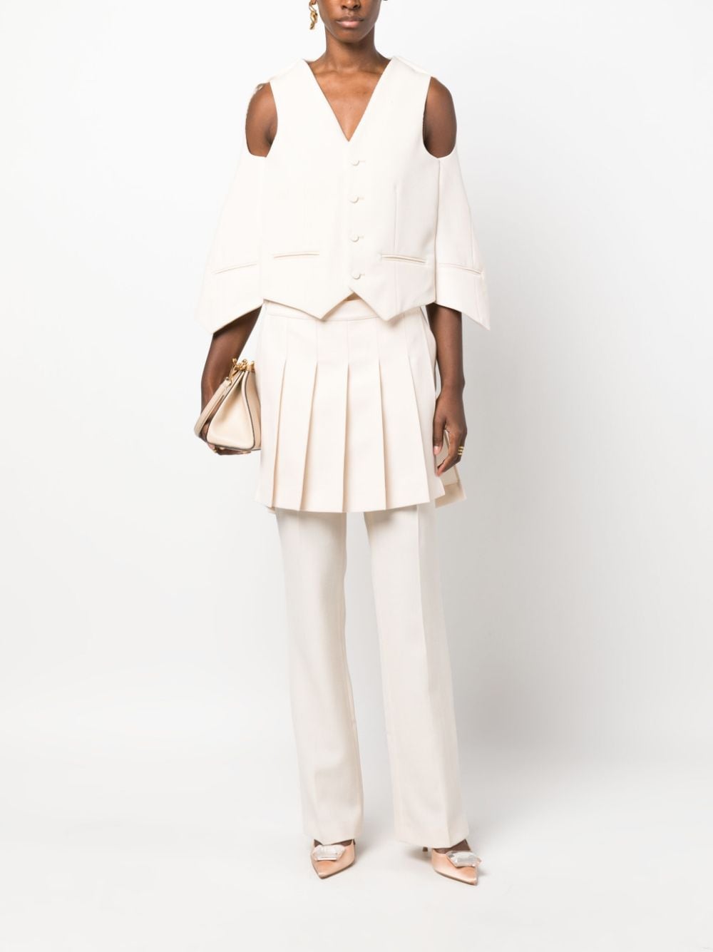 FENDI FENDI Cut-Out Tailored Cape
