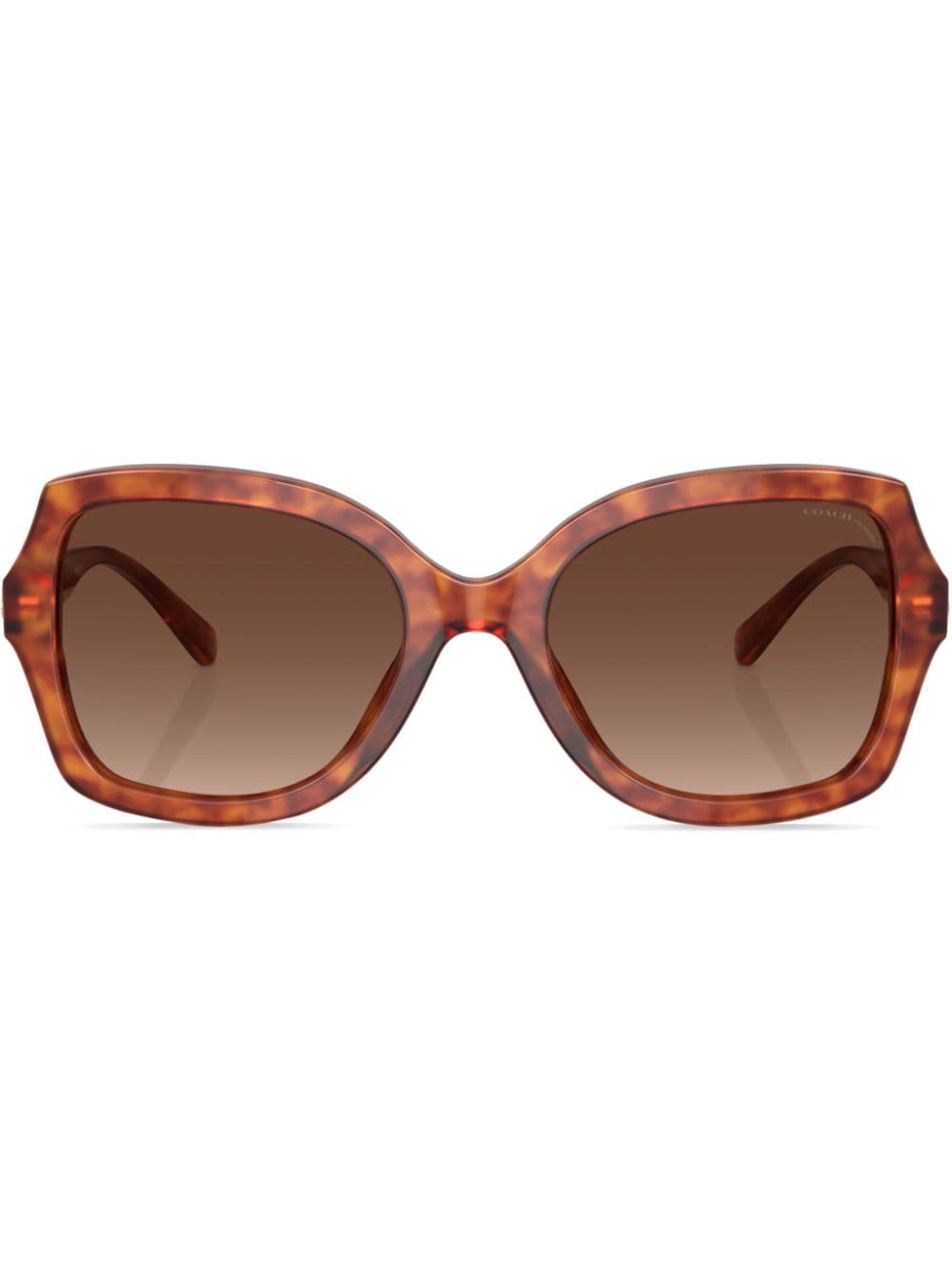 Coach Tortoiseshell Butterfly Sunglasses In Brown - 38% Off  display picture 1