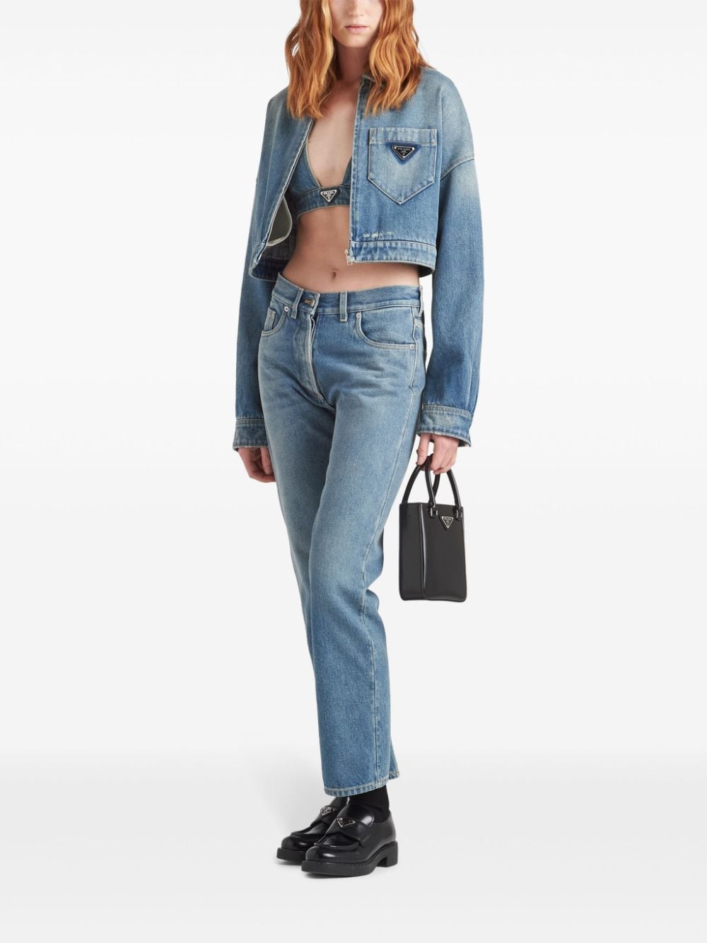 PRADA Prada Organic Denim Five-Pocket Jeans