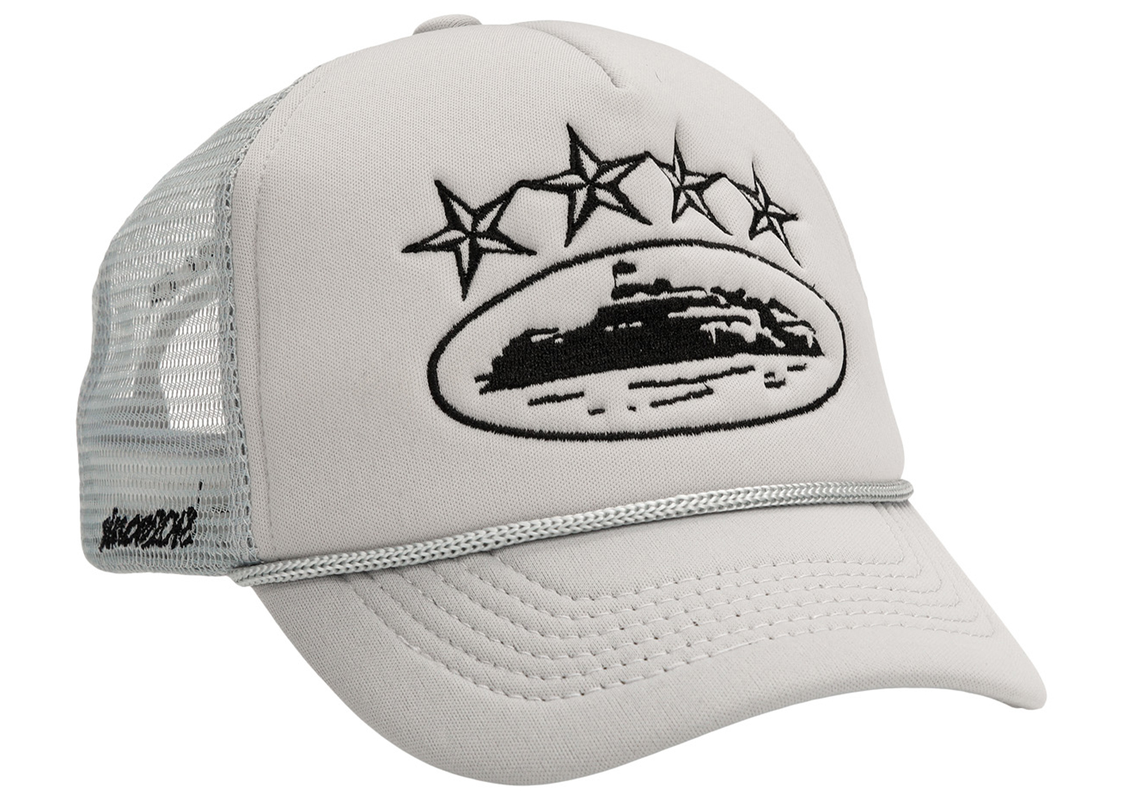 Corteiz 4starz Alcatraz Trucker Hat - Grey | Editorialist