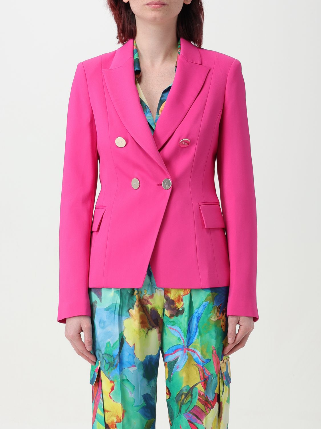LIU JO Liu Jo Double Breasted Notched Lapel Jacket