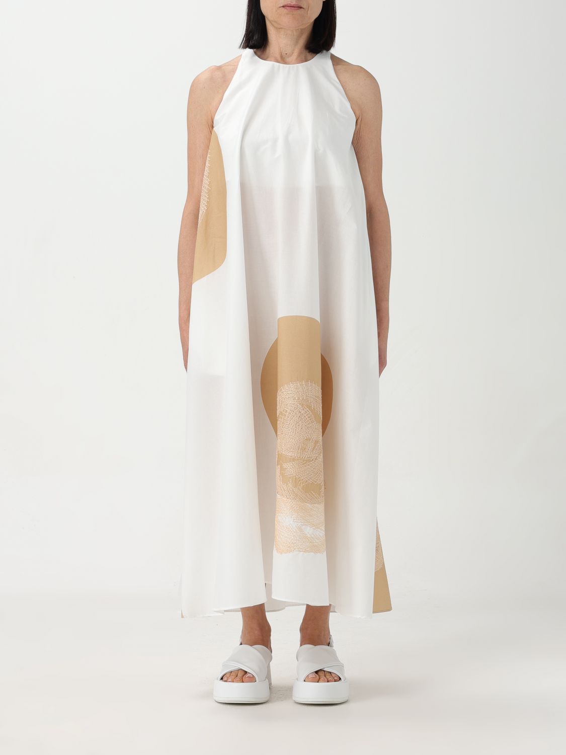 LIVIANA CONTI Liviana Conti Sleeveless Printed Maxi Dress