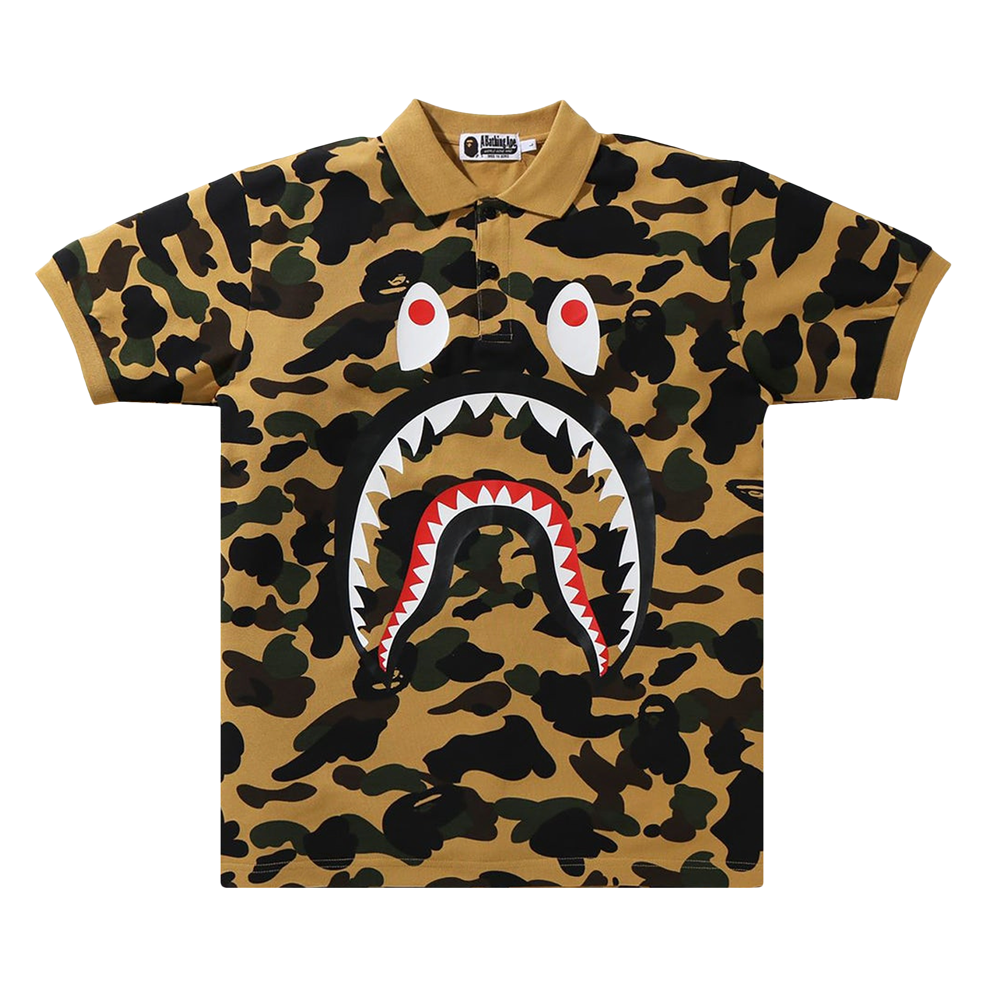 A Bathing Ape Fred Perry Edition Camo Polo - Black | Editorialist