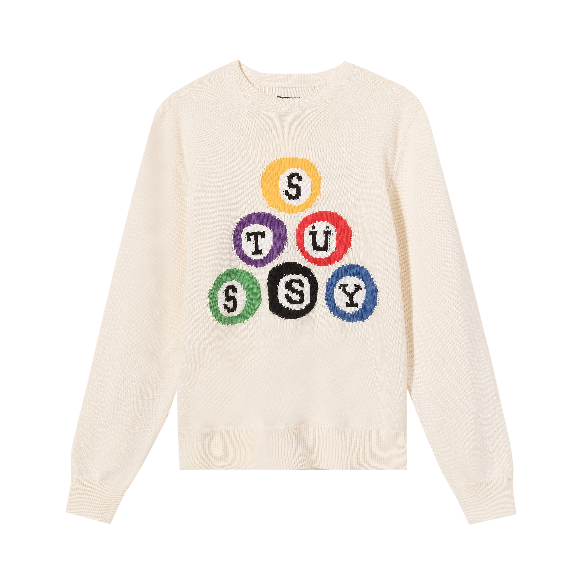 StüSsy Surf Team Sweater - Cream | Editorialist