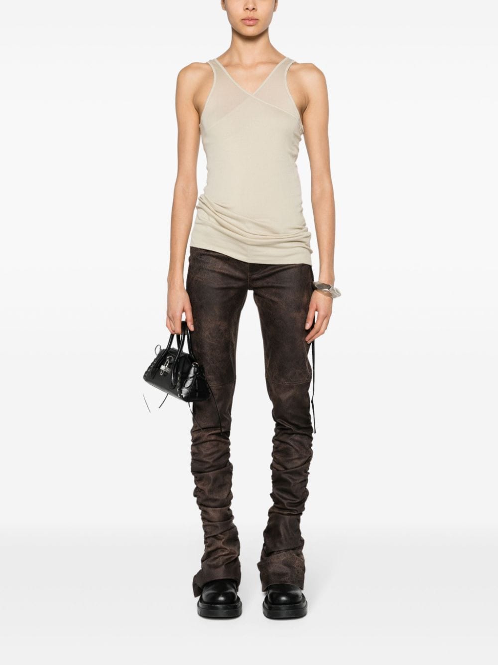 RICK OWENS Rick Owens DRKSHDW Double Ziggy Banana Jersey Tank Top