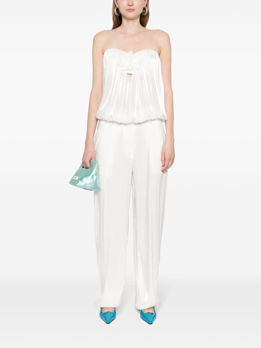 GENNY Genny Pleated Palazzo Pants