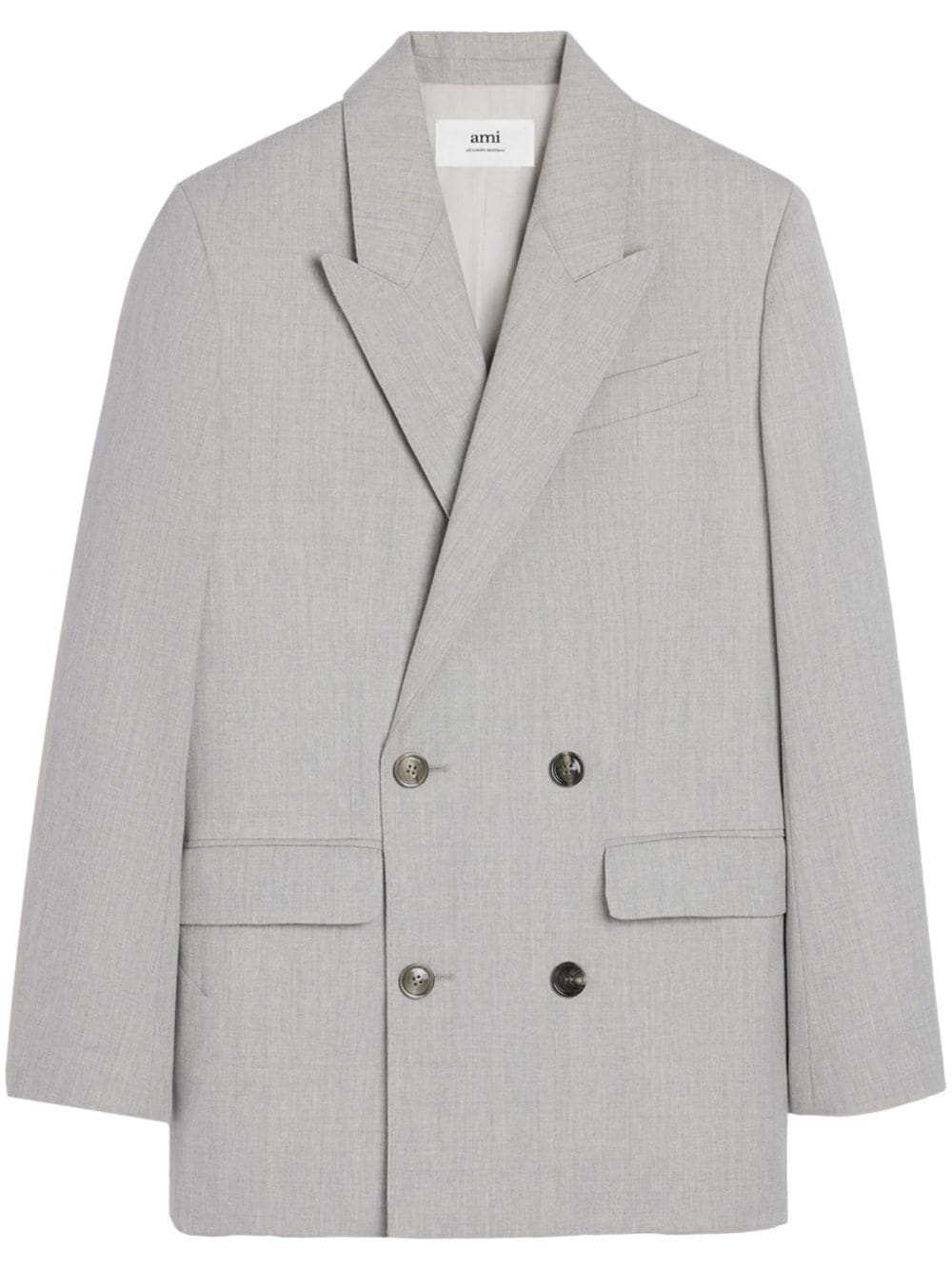 AMI AMI Paris Double-Breasted Virgin Wool Blazer