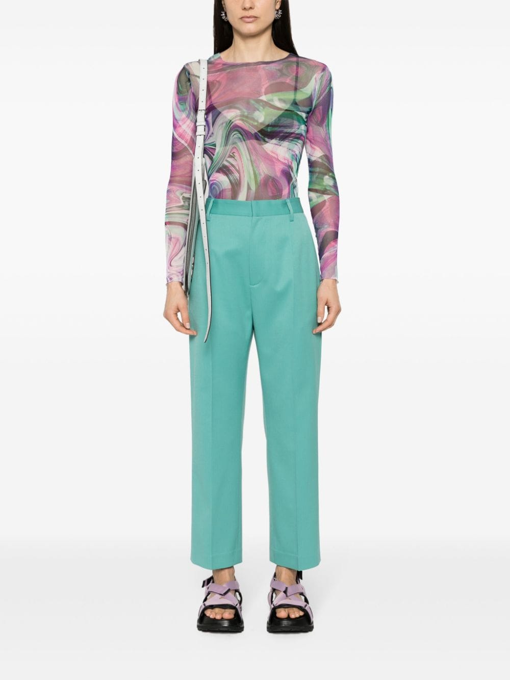 MAISON MARGIELA MM6 Maison Margiela Single-Stitch Tapered Trousers