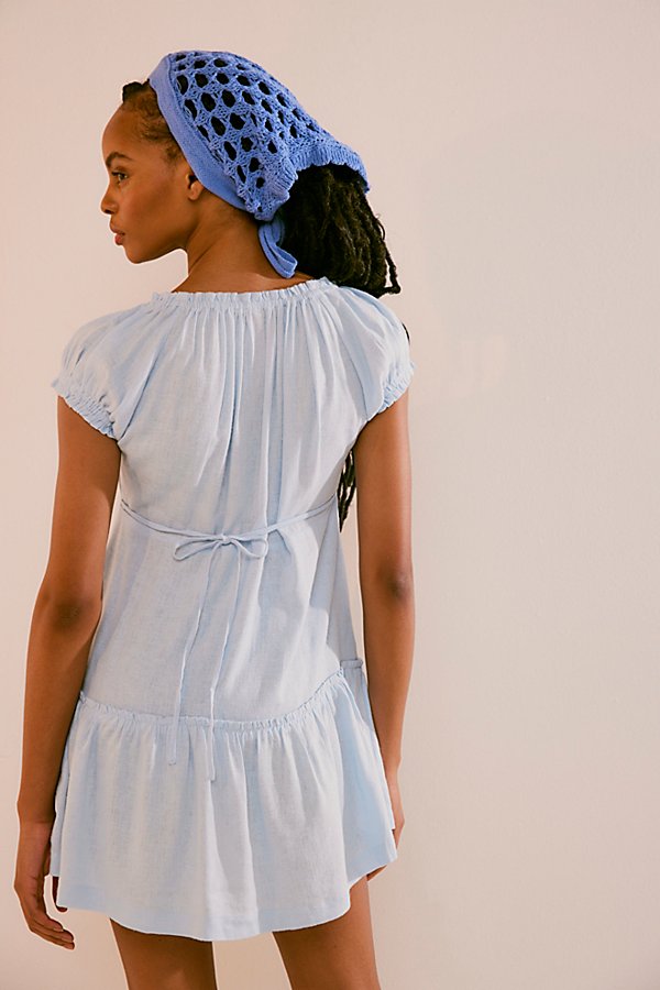 knee length dresses for ladies DRIFTER LINEN DRESS X FREE PEOPLE, hand made - MOMO NEW YORK