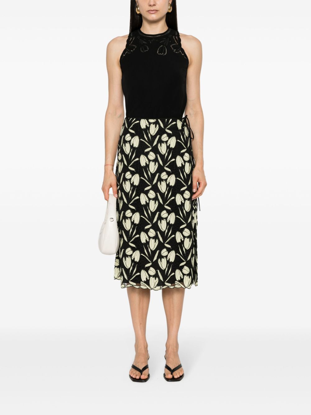 PAUL SMITH Guipure-Lace Midi Skirt