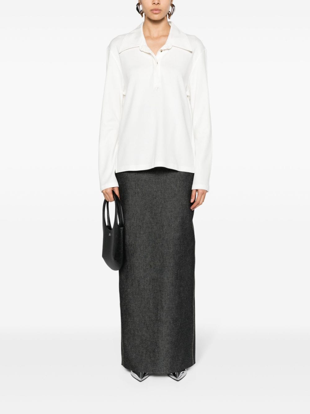COURREGES Courrèges piqué cotton polo shirt
