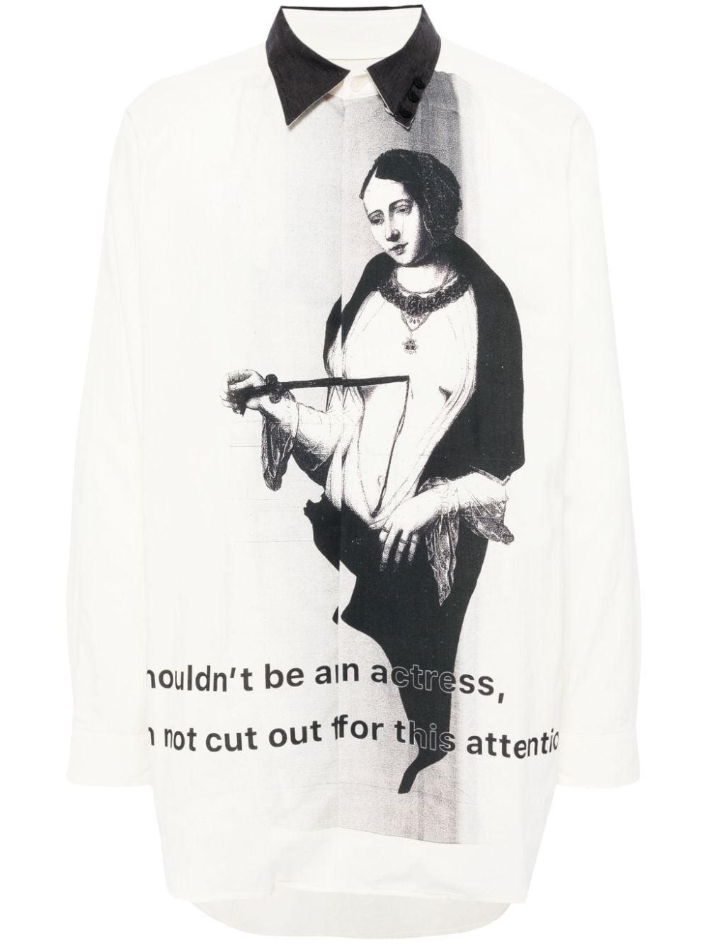 YOHJI YAMAMOTO puncture m a-stabbing women shirt