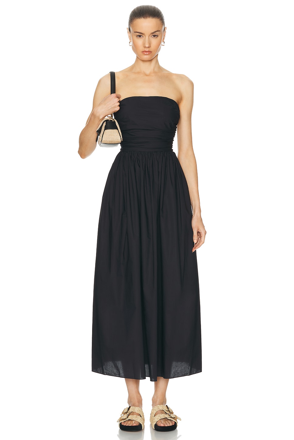 Matteau Strapless Lace Up Dress in Black - Size 5 Matteau Strapless Lace Up Dress in Black - Size 5